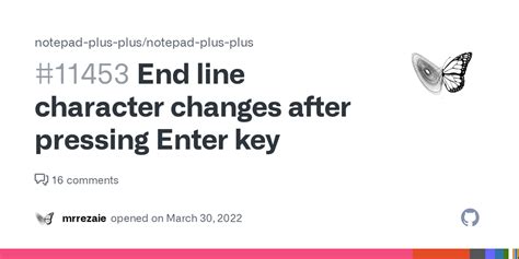 End Line Character Changes After Pressing Enter Key Issue Notepad Plus Plus Notepad