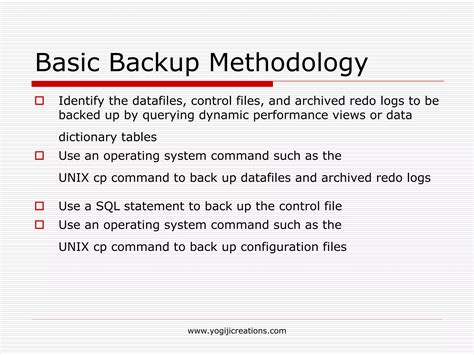 oracle backup and recovery ppt