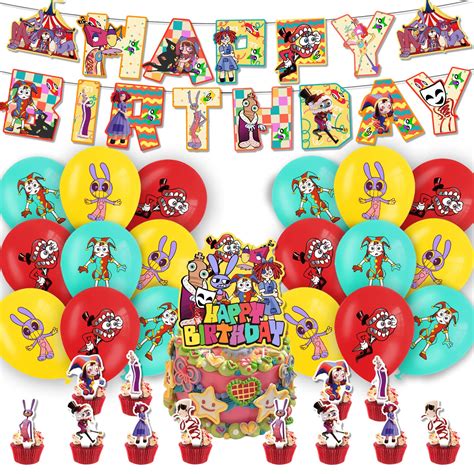 Buy Amazing Digital Circus Birthday Party Decorations Banner Cake