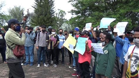 Mahasiswa Papua Unjuk Rasa Terkait Rasisme Desak Guru Besar Usu
