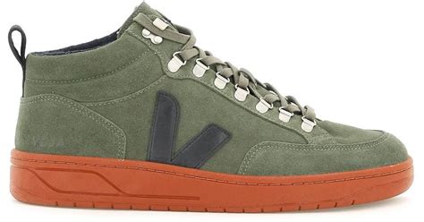 Veja Suede Leather Roraima Sneakers In Green For Men Lyst