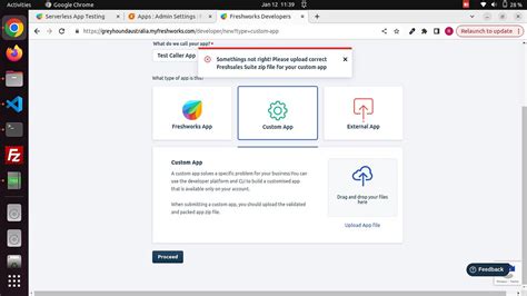 issue with custom app freshsales suite app platform freshworks