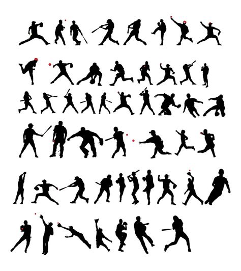 Free Baseball Silhouette Cliparts Download Free Baseball Silhouette