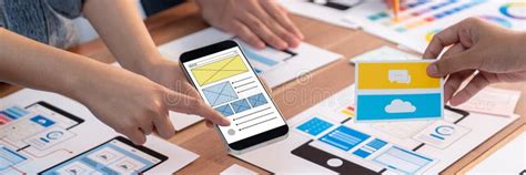 Creative Front End Developer Brainstorming Ui Design Scrutinize Stock