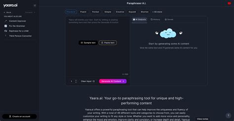 Yaara Ai Paraphrasing Tool Ai Tool For Paraphrasing