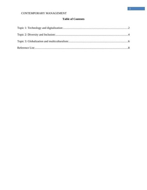 Contemporary Management Issues And Challenges