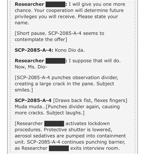 Is That A Motherfucking Jojos Reference R Scp