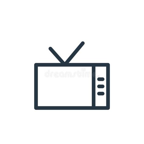 Television Icon Vector From Communication And Media Concept Thin Line Illustration Of