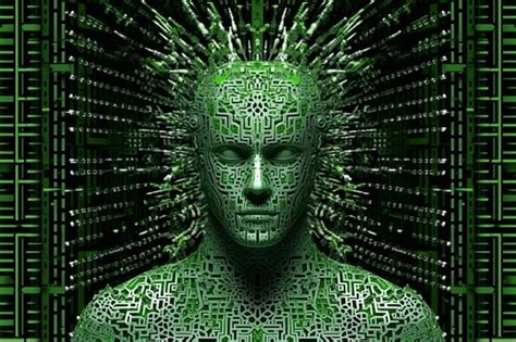 Premium Ai Image Human Shape Made With Digital Binary Codes Concept Of Artificial Intelligence