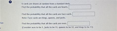 Solved Cards Are Drawn At Random From A Standard Deck Chegg
