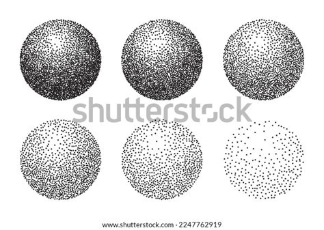 Dot Halftone Round Circle Gradient Half Stock Vector Royalty Free