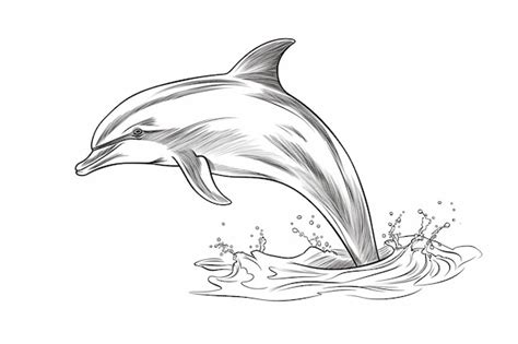 Premium AI Image A Dolphin Jumping Out Of The Water