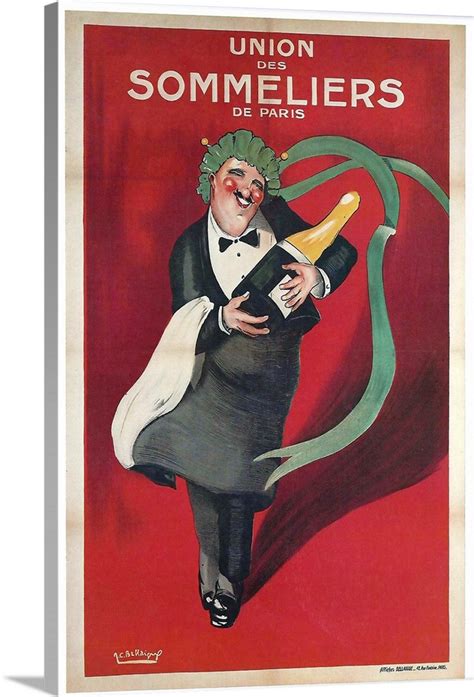 Sommeliers Vintage Champagne Advertisement Great Big Canvas
