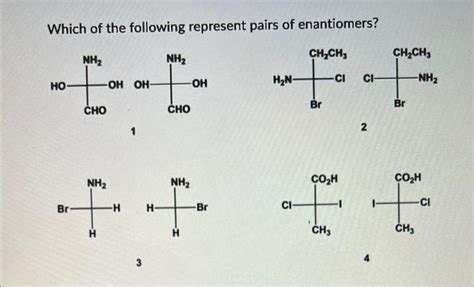 Solved Which Of The Following Represent Pairs Of