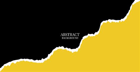 검은 배경에 노란색 찢어진 종이 프레임 벡터 일러스트 레이 션 벽지 추상 배너 0명에 대한 스톡 벡터 아트 및 기타 이미지 0명 3차원 형태 가장자리 Istock