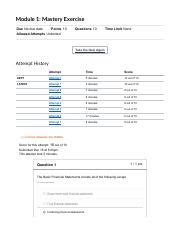 Module 1 Mastery Exercise FINAL Pdf Module 1 Mastery Exercise Due No Due Date Points 10