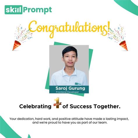 Skillprompt On Linkedin Celebration Skillprompt Success Oneyearanniversary Completion