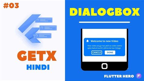 Flutter Getx Dialog Box In Flutter Part 03 Flutter Hero Getx Flutter Youtube
