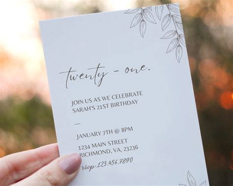 Birthday Party Invitation Adult Party Digital Invite Editable Template