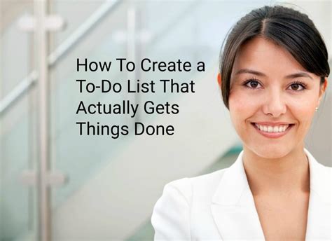 How To Create A To Do List That Actually Gets Things Done Profound Impact