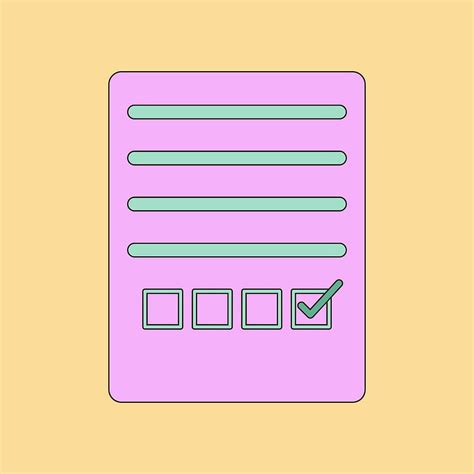 フラットアイコン細い線アンケートベクトル Ai Eps Uidownload