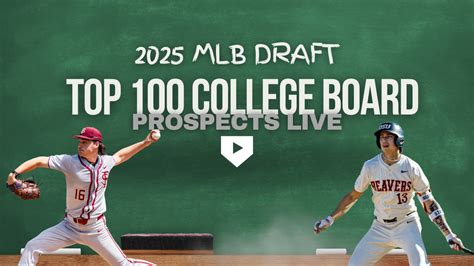 2025 Mlb Draft Top 100 College Board Mid Season