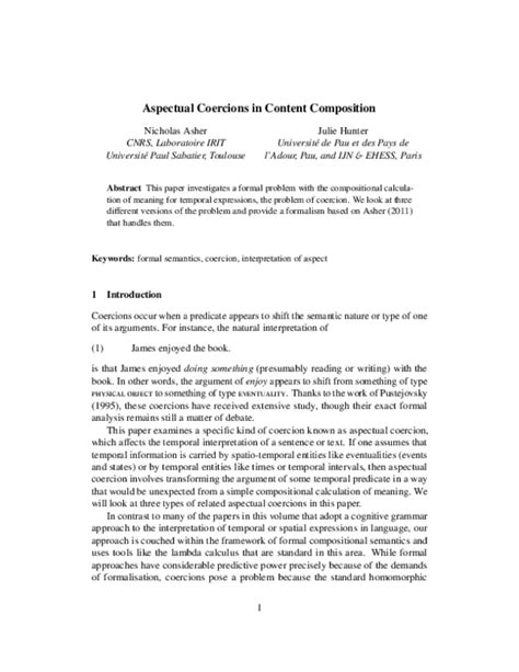 Pdf 3 Aspectual Coercions In Content Composition