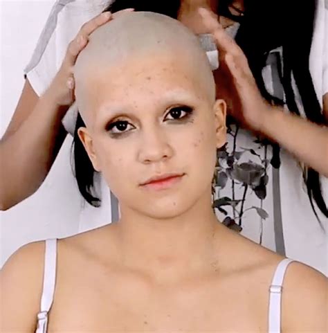 Pin By Raven Shaddock On Bald And Browless Shaved Head Women Shave