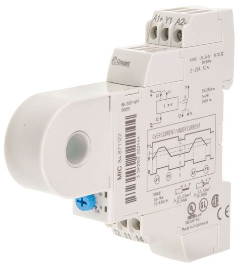 Crouzet Current Monitoring Relay With SP NO NC Contacts RS Components Indonesia