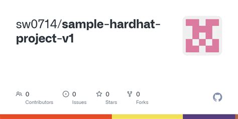 GitHub Sw0714 Sample Hardhat Project V1