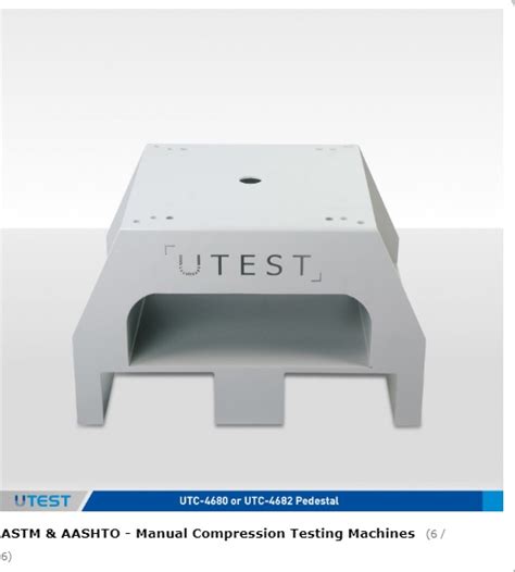 Astm And Aashto Manual Compression Testing Machines Utc 4701 Mlp Material Testing Laboratory