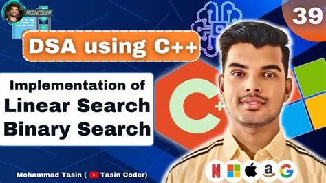 Binary Search And Linear Search With Code Dsa Using C Youtube