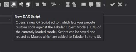 Incorrect Tooltip For New Dax Script Issue TabularEditor TabularEditor GitHub