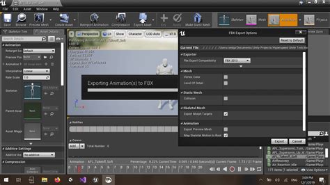 Trouble Exporting Unreal Engine Animations To Unity Runity3d