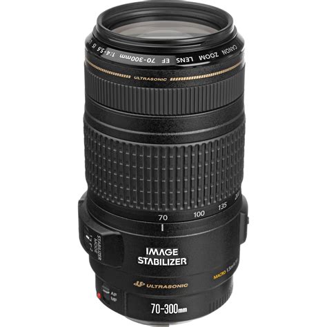 Used Canon EF 70 300mm F 4 5 6 IS USM Lens 0345B002 B H Photo