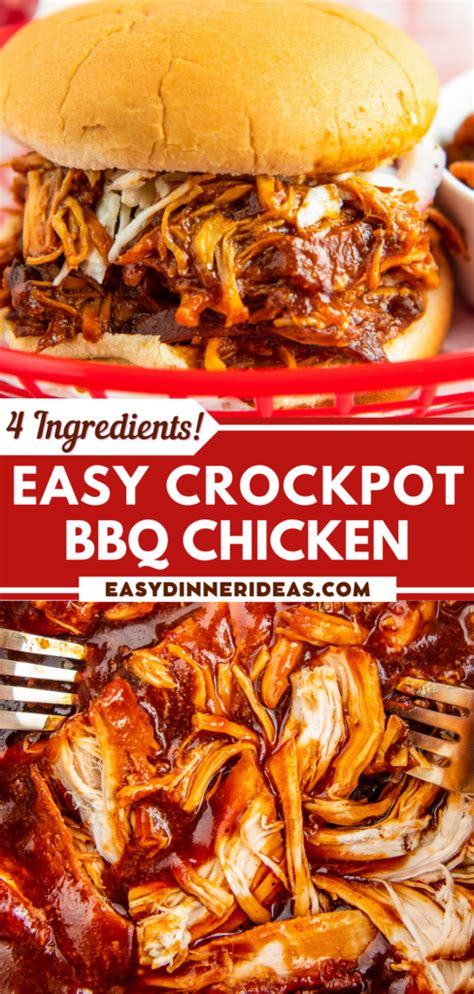 Crockpot Bbq Chicken Easy Dinner Ideas