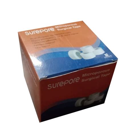 Paper White Sure Pore Microporous Surgical Tape Tape Size 20mx20mm At