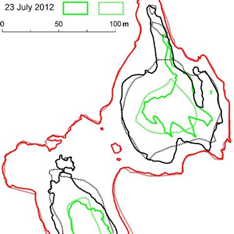Comparison Of The Measured Solid Line And Modeled Dashed Line