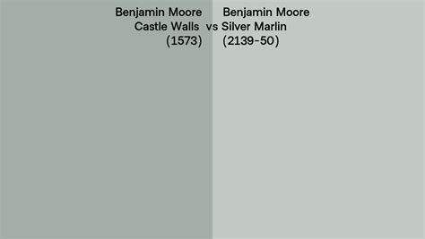 Benjamin Moore Castle Walls Vs Silver Marlin Side By Side Comparison
