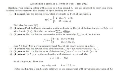 Solved Assignment Due At Pm On Feb Th Chegg