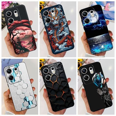 Infinix Zero 30 4g 5g แฟชั่น Moon Dragon รูปแบบปลอก Infinix Zero30