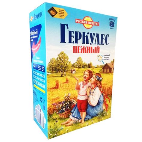 Геркулес Нежный Русский продукт овсяные хлопья 450г - Lochin
