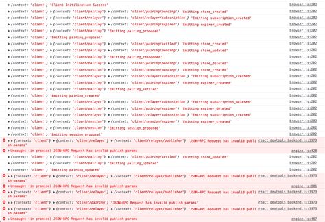 Json Rpc Request Has Invalid Publish Params · Issue 962