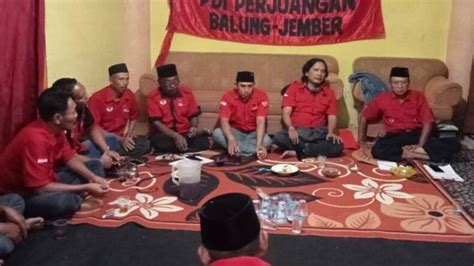 Solidkan Gerakan PAC PDI Perjuangan Balung Gelar Konsolidasi PDI