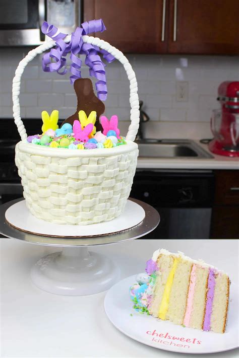 Easter Basket Cake The Perfect Cake For Easter Chelsweets