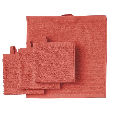 VÅgsjÖn Toalla Pequeña Naranjarojo 30x30 Cm Ikea Mexico
