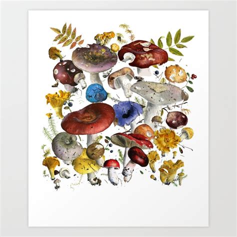 Cottagecore Mushroom Art Print By Everpop Society6