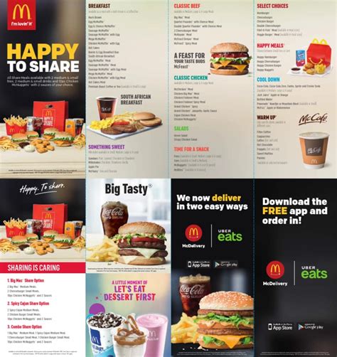 Mcdelivery Menu 27 Pdf Food And Drink Eating Behaviors Of Humans