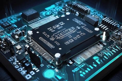 Premium Photo Technology Concept Digital Circuits