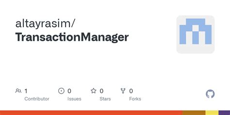 github altayrasim transactionmanager